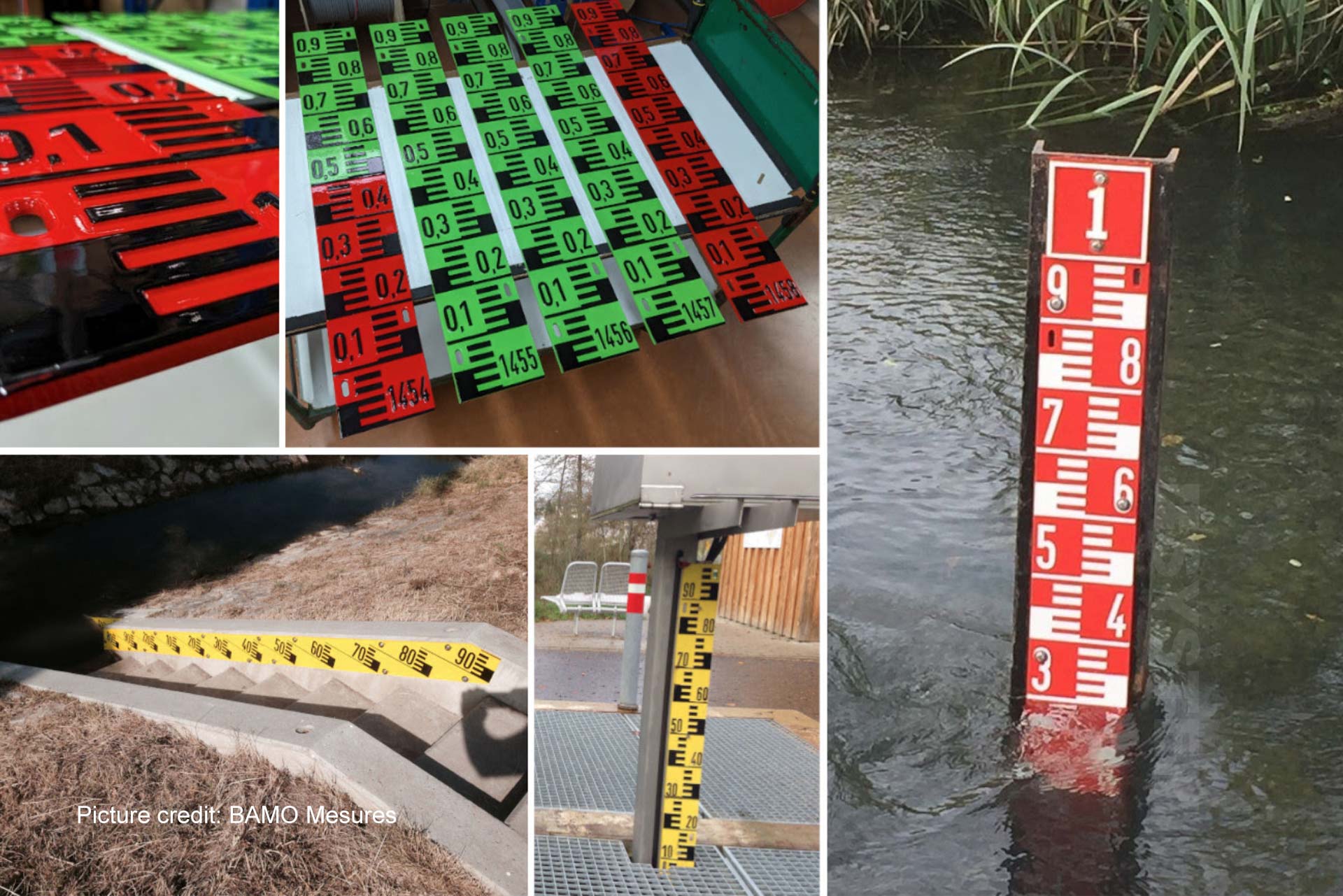 High-Visibility Metal Graduated Scales For Water Levels | ISME Process ...